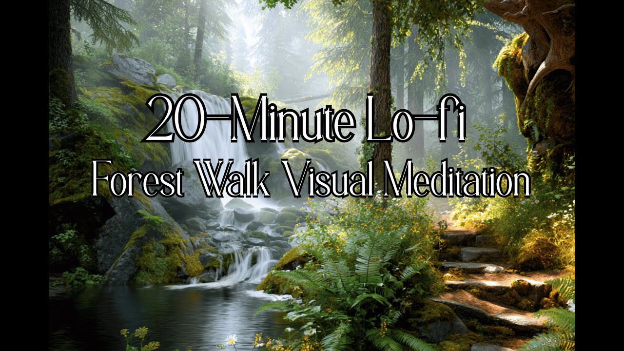 20-Minute Forest Walk Visual Meditation | Lo-fi Calm for Relaxation ...