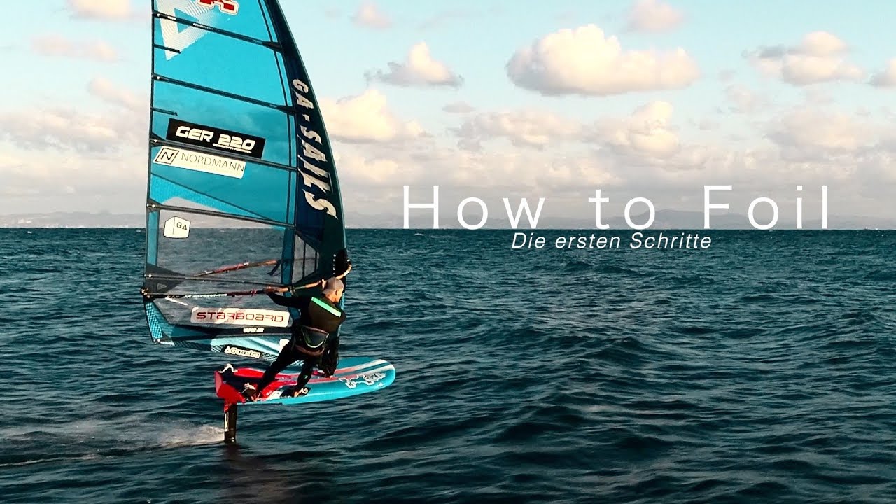 Foilen Lernen: Abheben und erste Flüge | Windfoil Tutorial - YouTube
