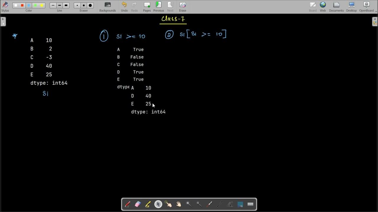 IP Class 7 - Introduction to DataFrame and creation using list of lists - YouTube
