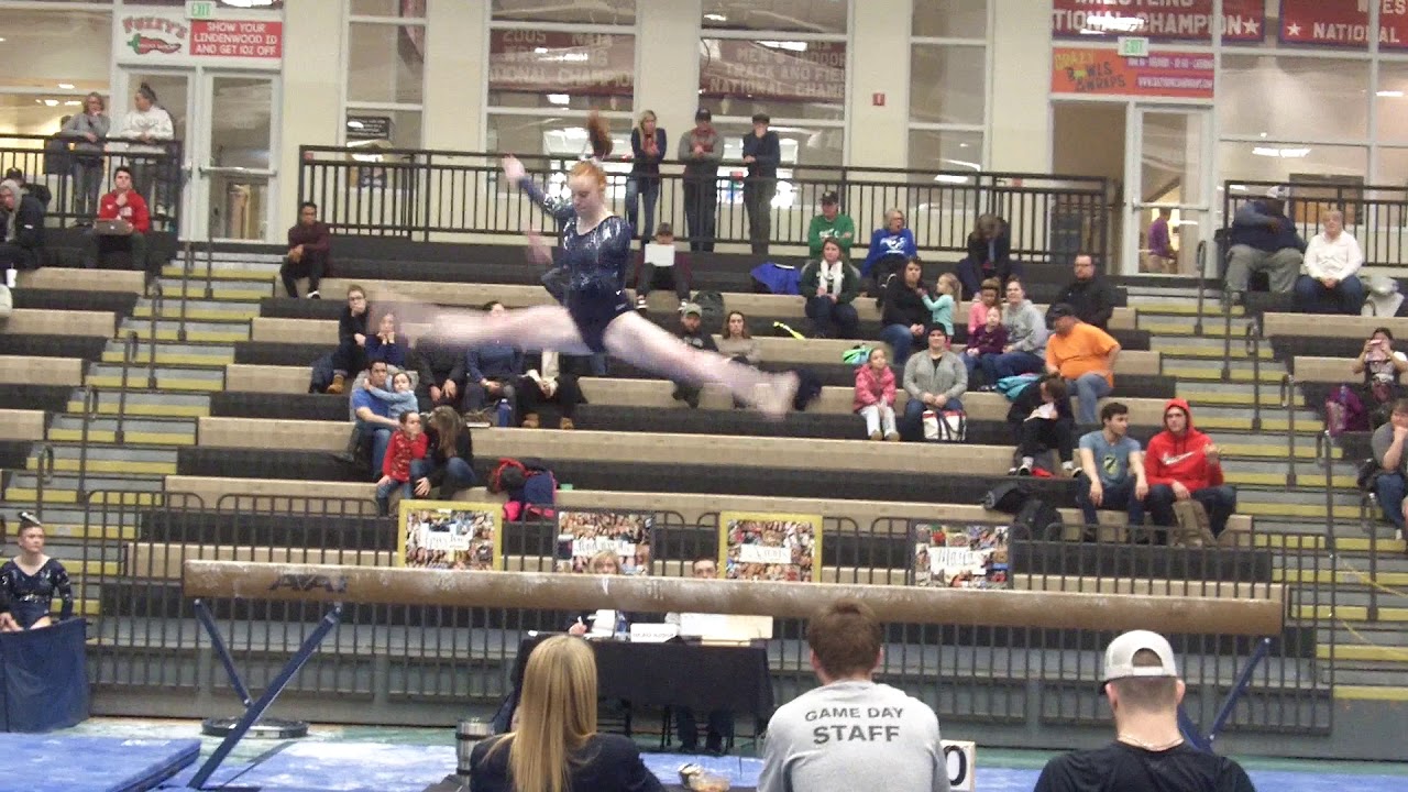 Ashley Albrecht Beam at Lindenwood 2019 - YouTube