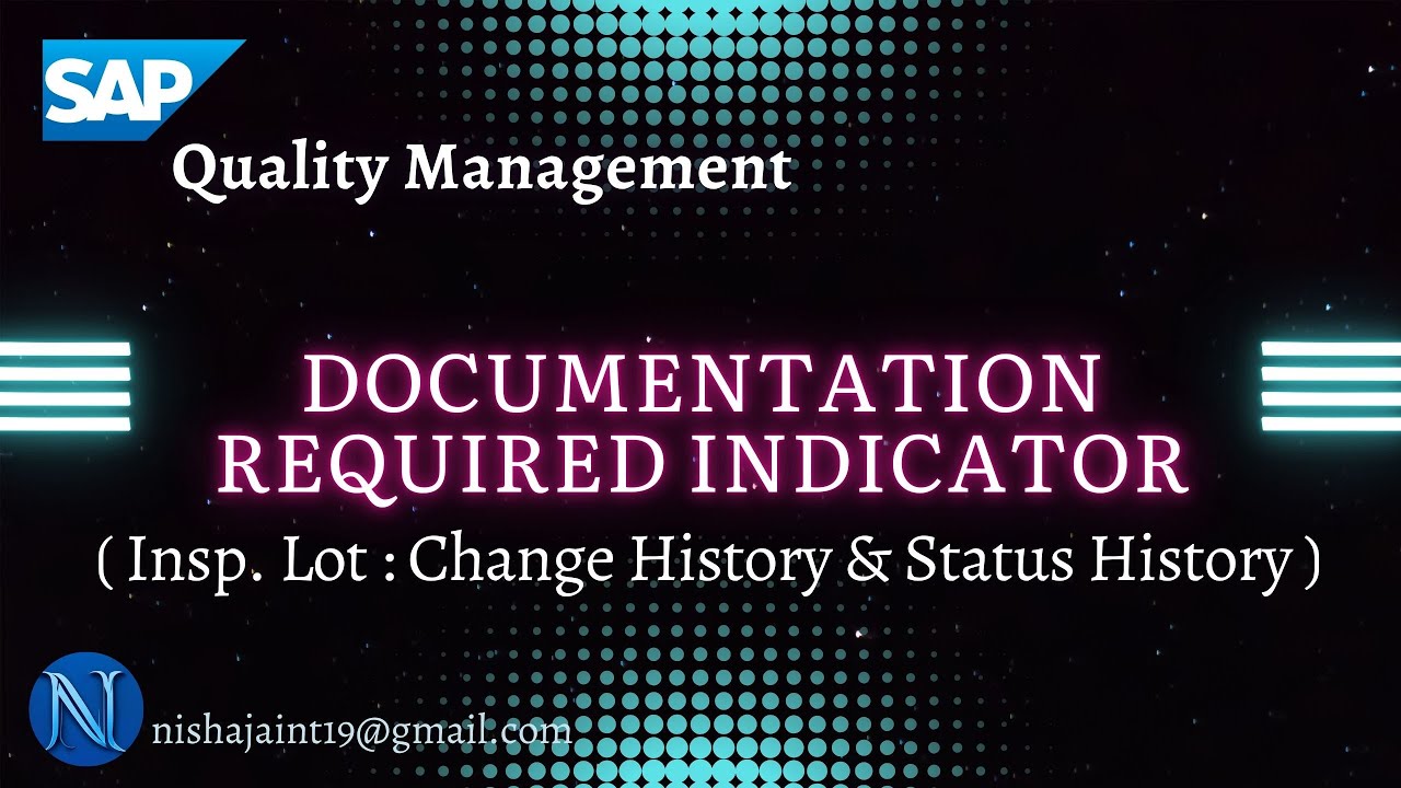 SAP QM | Documentation Required Indicator in QM view | MM02 | SAP ...
