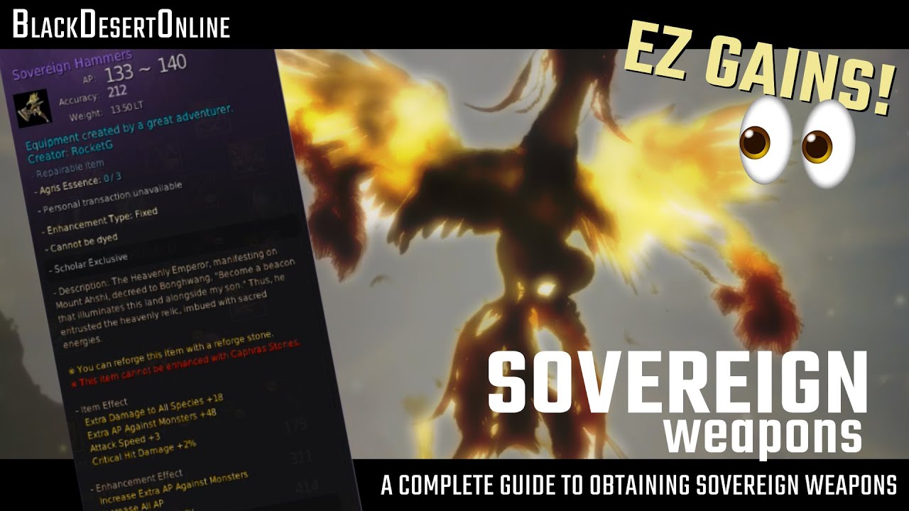 BDO New Sovereign Weapons Guide - YouTube