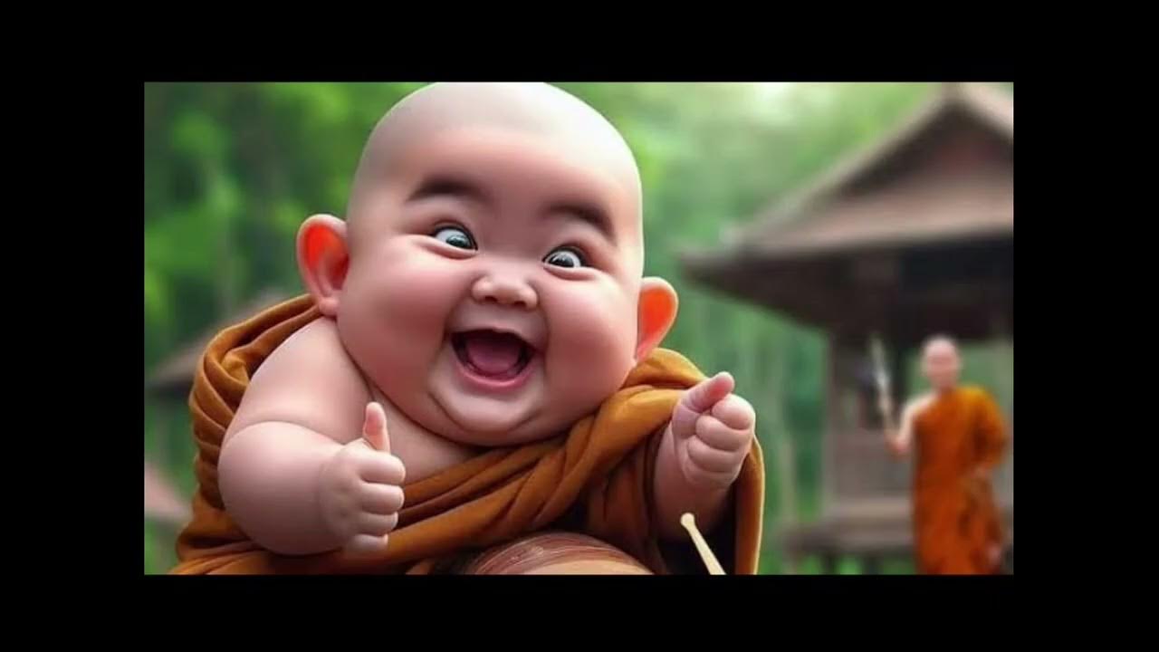 🌲little monk so so cute baby🥰so beautiful photo in the cute monk🤩😍# ...