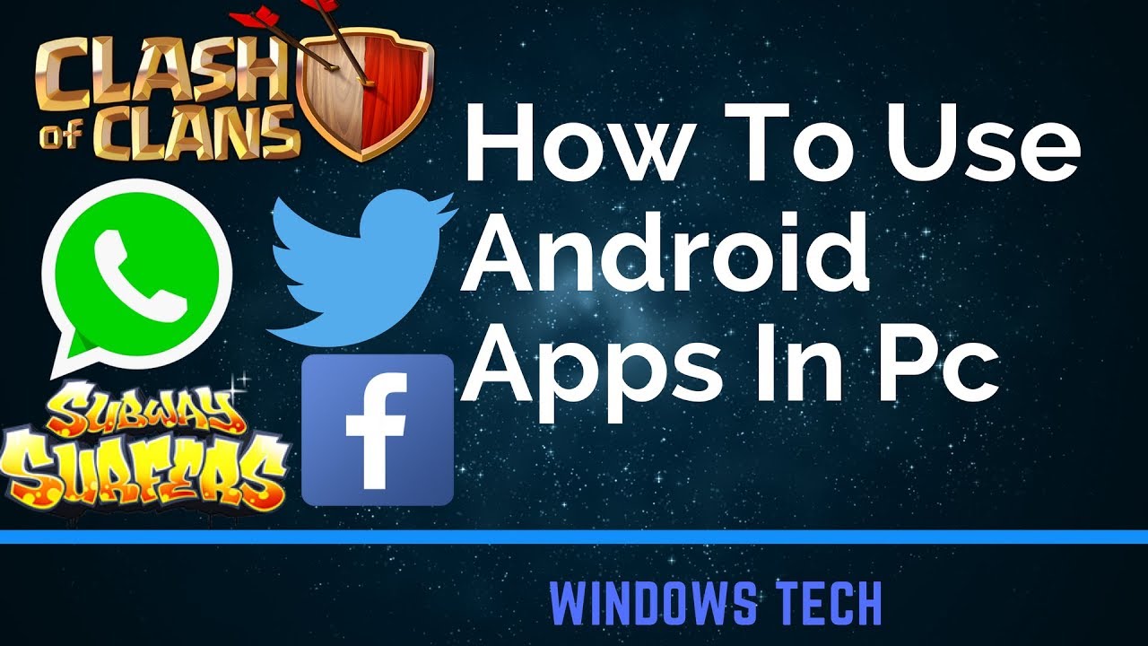 How to Run Android Apps in Pc 2018 - YouTube