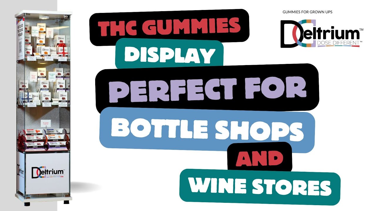 THC Gummies Display Perfect for Bottle Shops and Wine Stores - YouTube