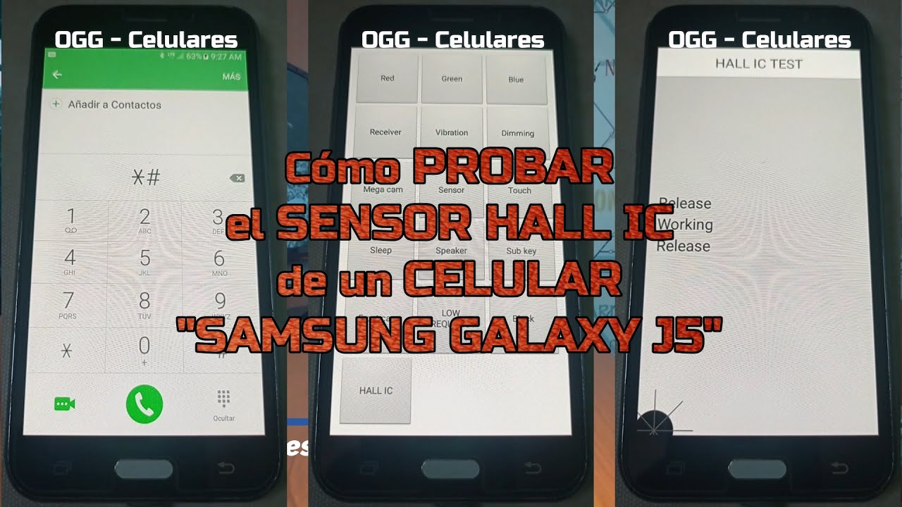 Cómo probar el sensor HALL IC de un celular Samsung Galaxy J5 - YouTube