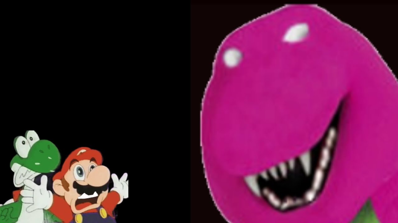 Mario and Yoshi Gets a Barney Error Again - YouTube