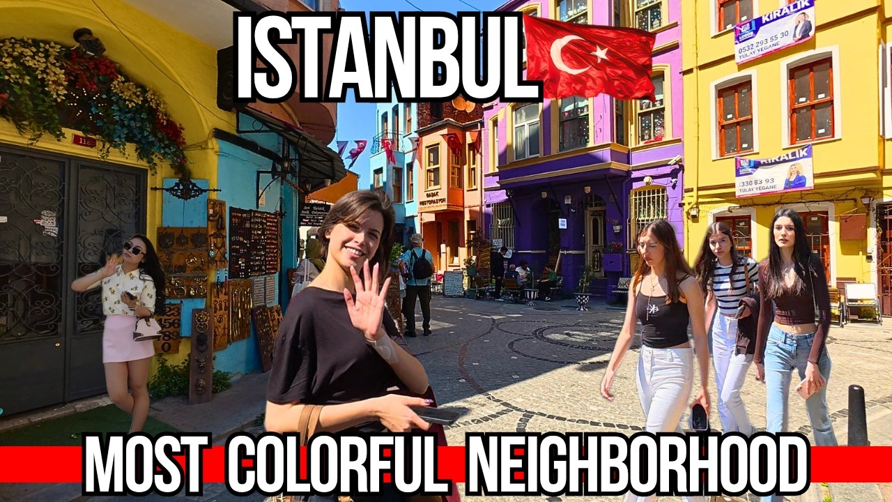 Istanbul 4K POV Walking Tour 2026: Balat Most Colorful Houses ...