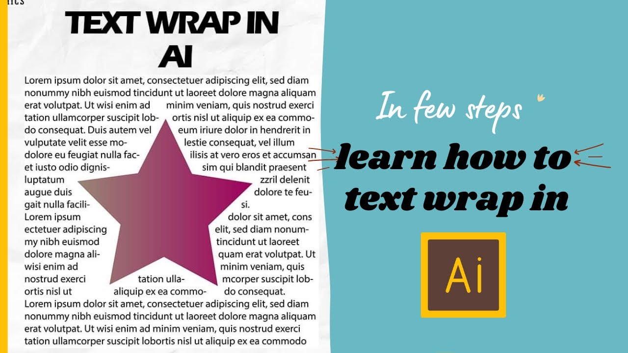 Text Wrap In Illustrator YouTube Text Wrap In Illustrator YouTube