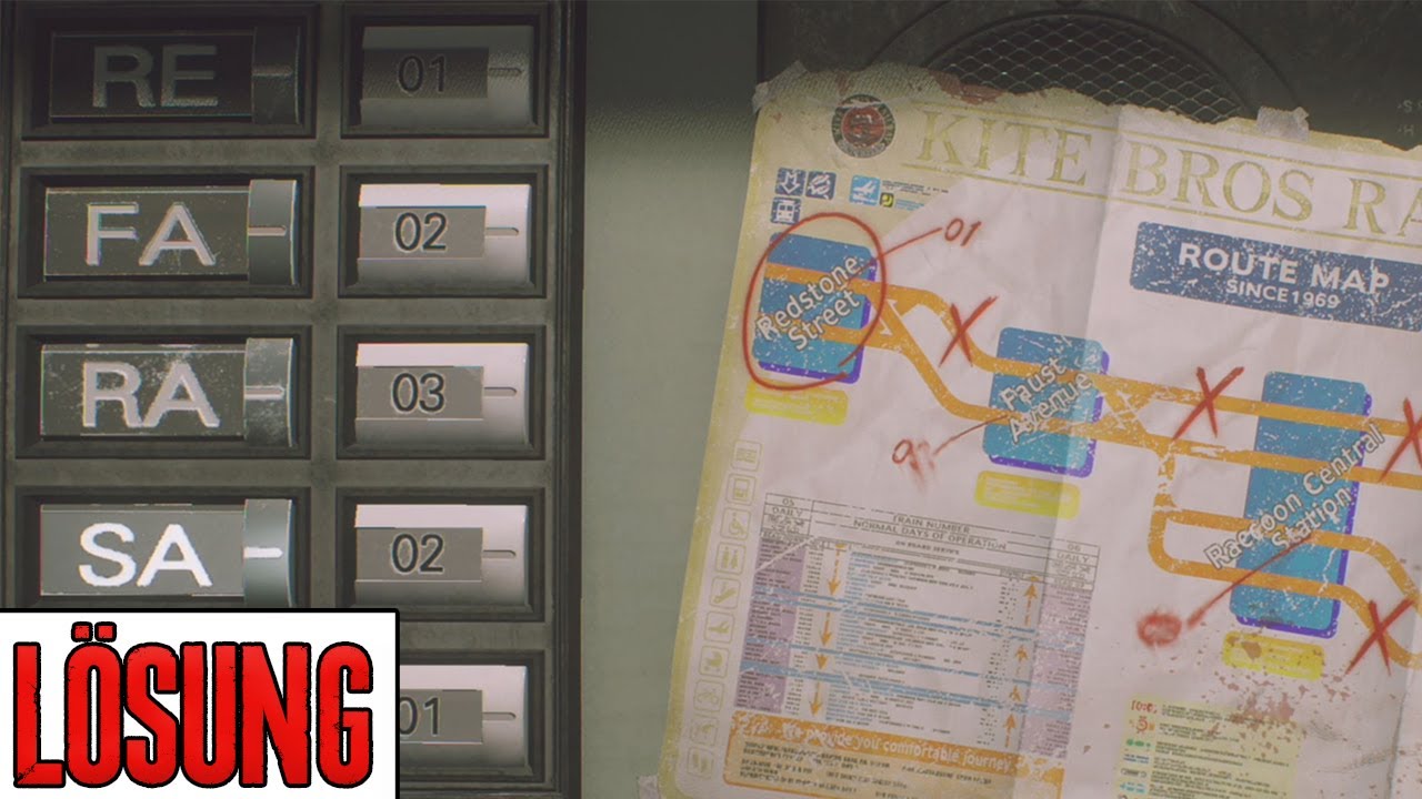 Lösung des Kite Bros Railway Rätsel in Resident Evil 3 Remake ...