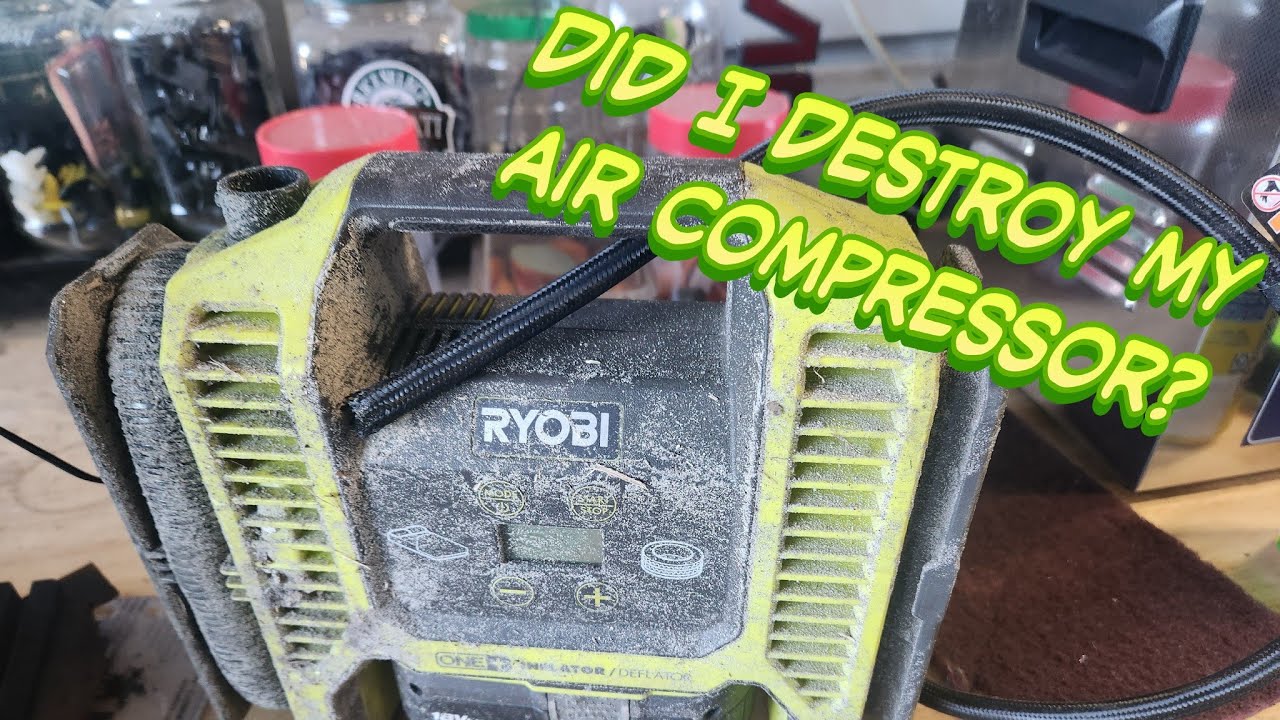 Ryobi Tire inflator hose repair @DoubleTroubleGarage - YouTube
