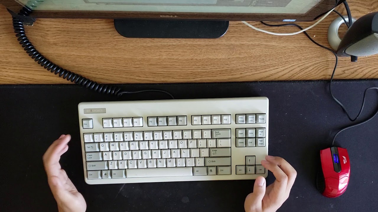 Realforce 86u Keyboard Typing Video - YouTube