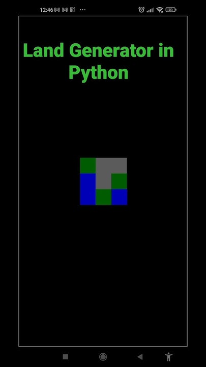 Land Generator In Python Coding Coding Code Simulation Python Phyton Pythonprogramming