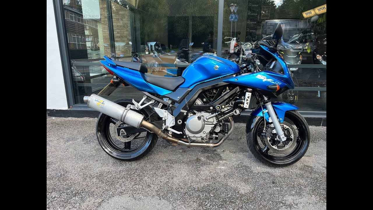 SUZUKI SV 650 S K6 BLUE 2007 WALK ROUND AND START UP LEO VINCE EXHAUST ...