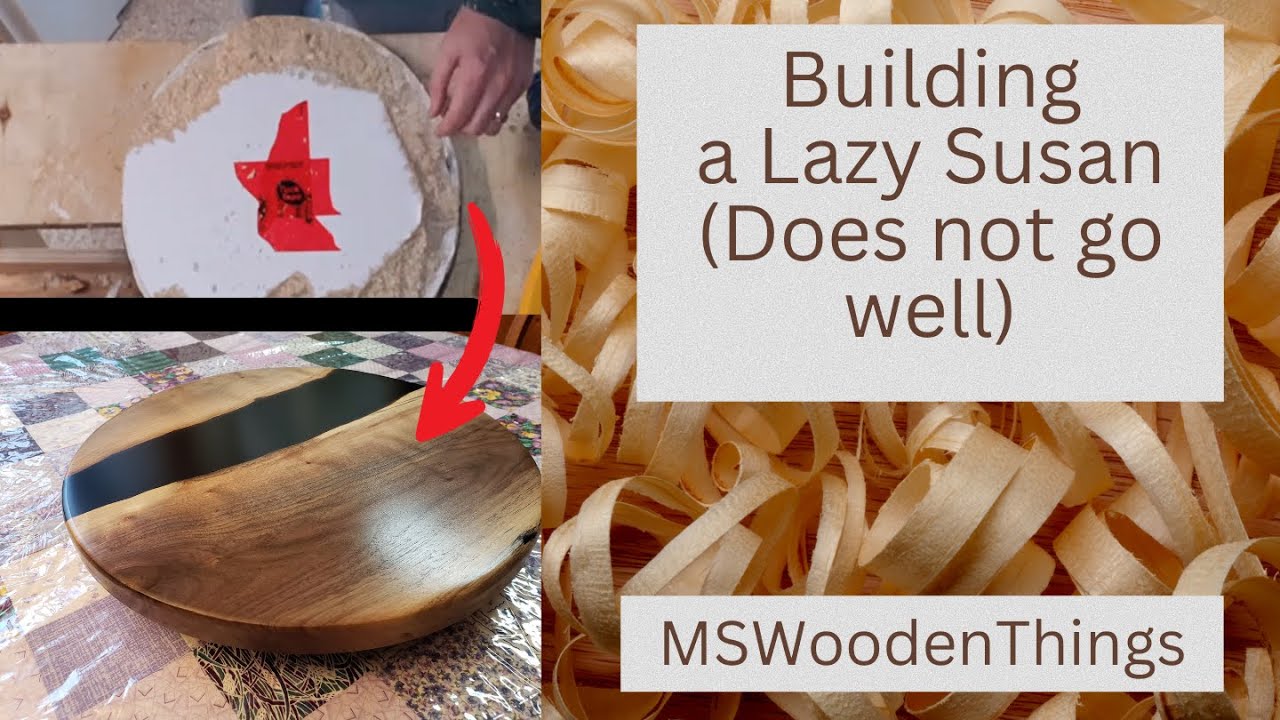 Lazy Susan made from Walnut and Epoxy Resin (Goes Terribly Wrong ...