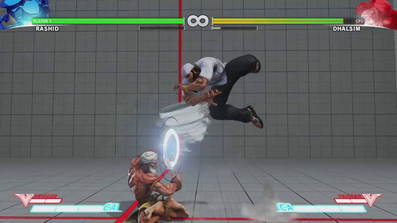 [SFV] Rashid - CC Sweep Free Safe Divekick Setup - YouTube