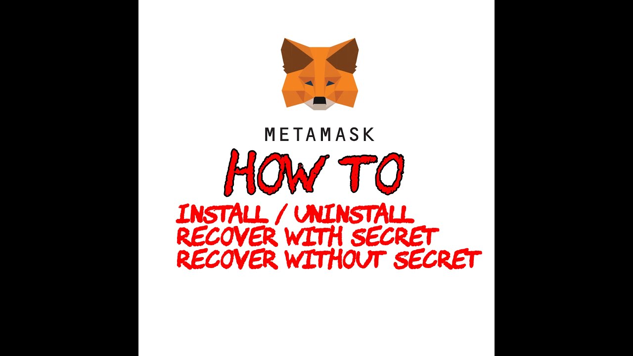 How to Recover Your Secret Recovery Phrase for Meta Mask - How to ...