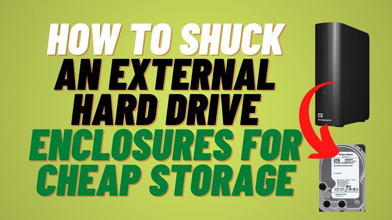 How to Shuck an External Hard Drive Enclosures for Cheap Storage - YouTube