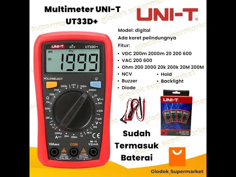 Multitester UNI-T UT33D+ Multimeter UNIT UT 33D+ Tester NCV - YouTube