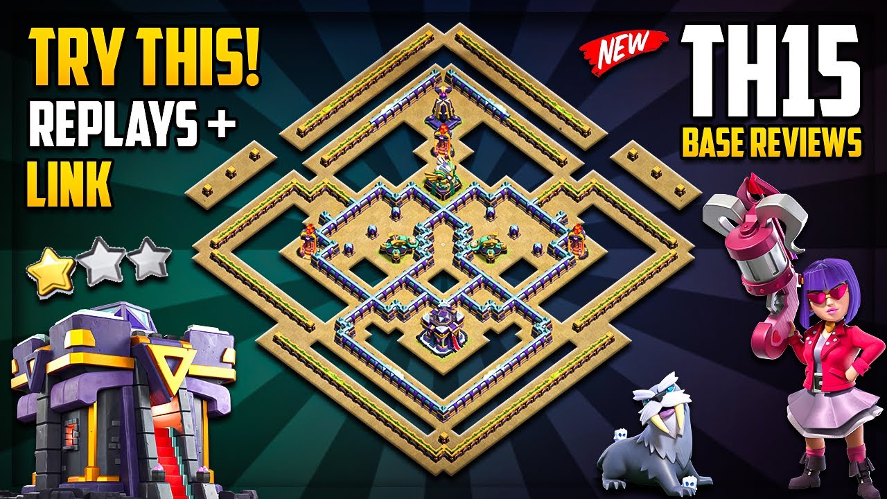 Th15 War Base Link With Replays (Only 1 Star TH15 Base) 2023 ...