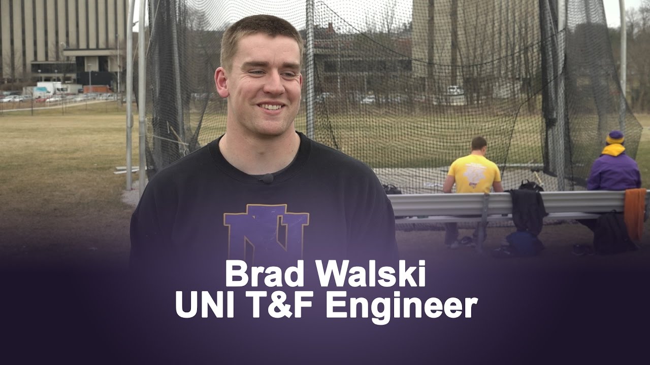 Brad Walski, Senior Thrower, UNI Track & Field - YouTube