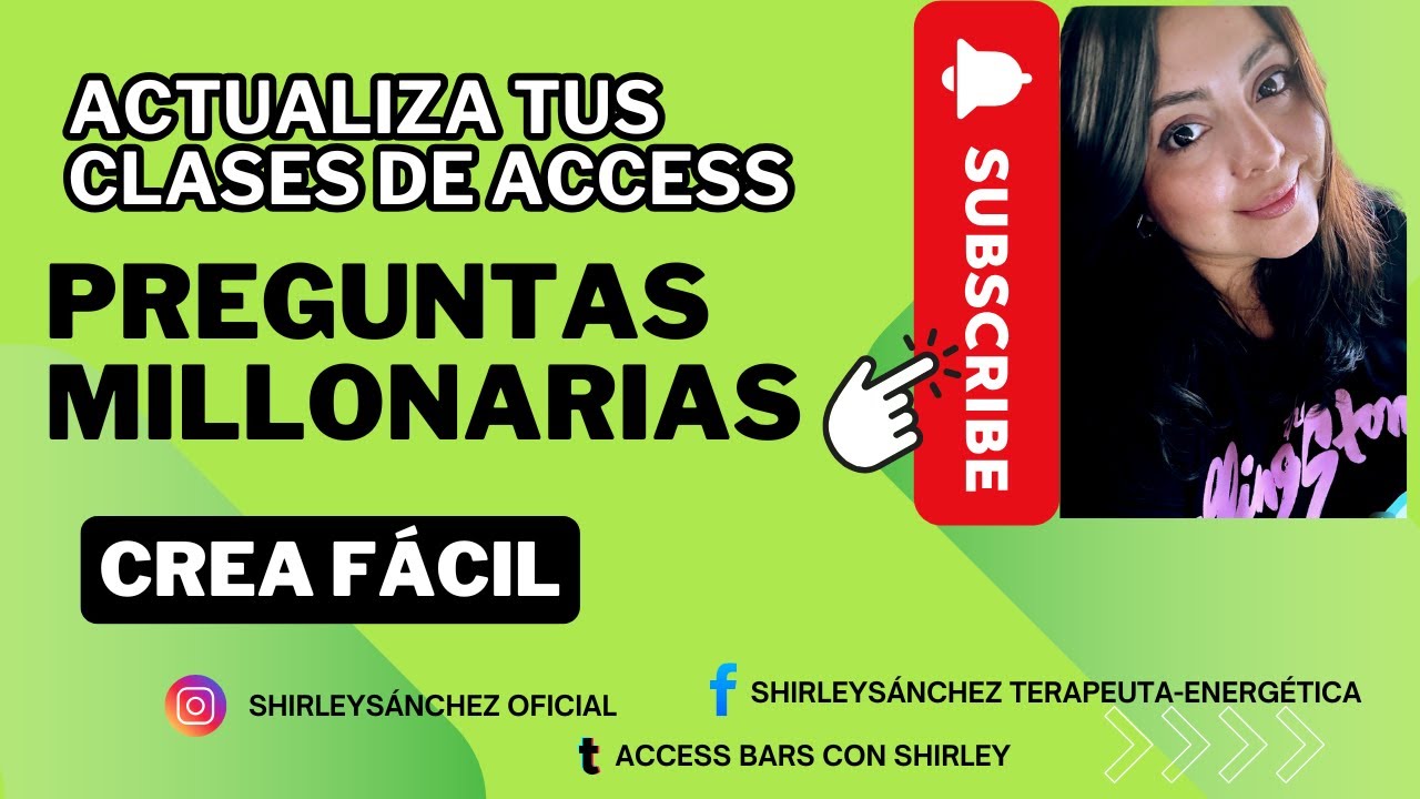 PREGUNTAS MILLONARIAS PARA ACTUALIZAR TUS CLASES DE ACCESS - YouTube