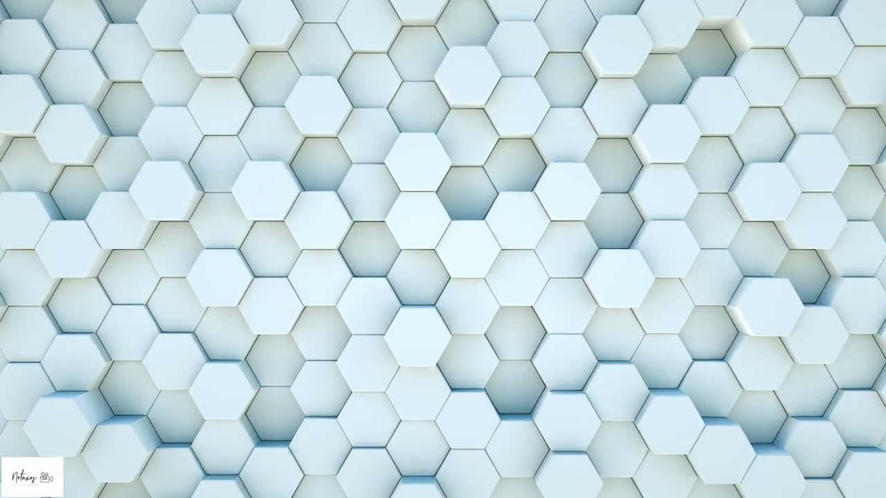 Animated White Hexagon | Loop | Animation Background | Relaxing ...