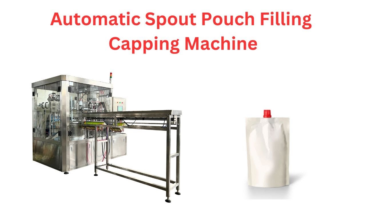 XYZ Automatic Stand Up Pouch Filling Capping Machine - YouTube