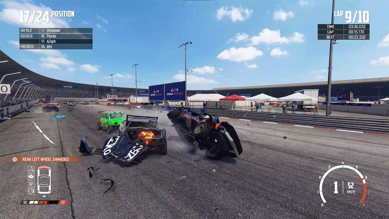 Wreckfest Multiplayer Realistic Damage Crash Compilation - YouTube