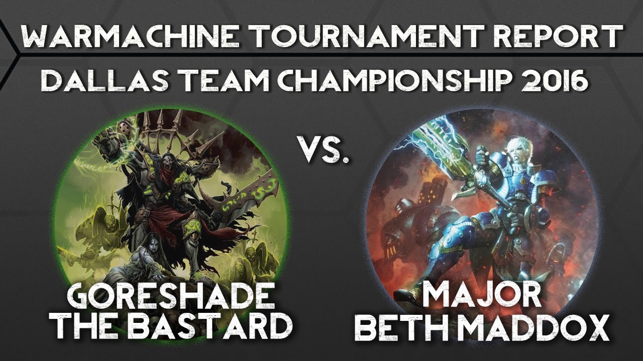 Goreshade 1 VS. Maddox 1, Warmachine Tournament Report - YouTube