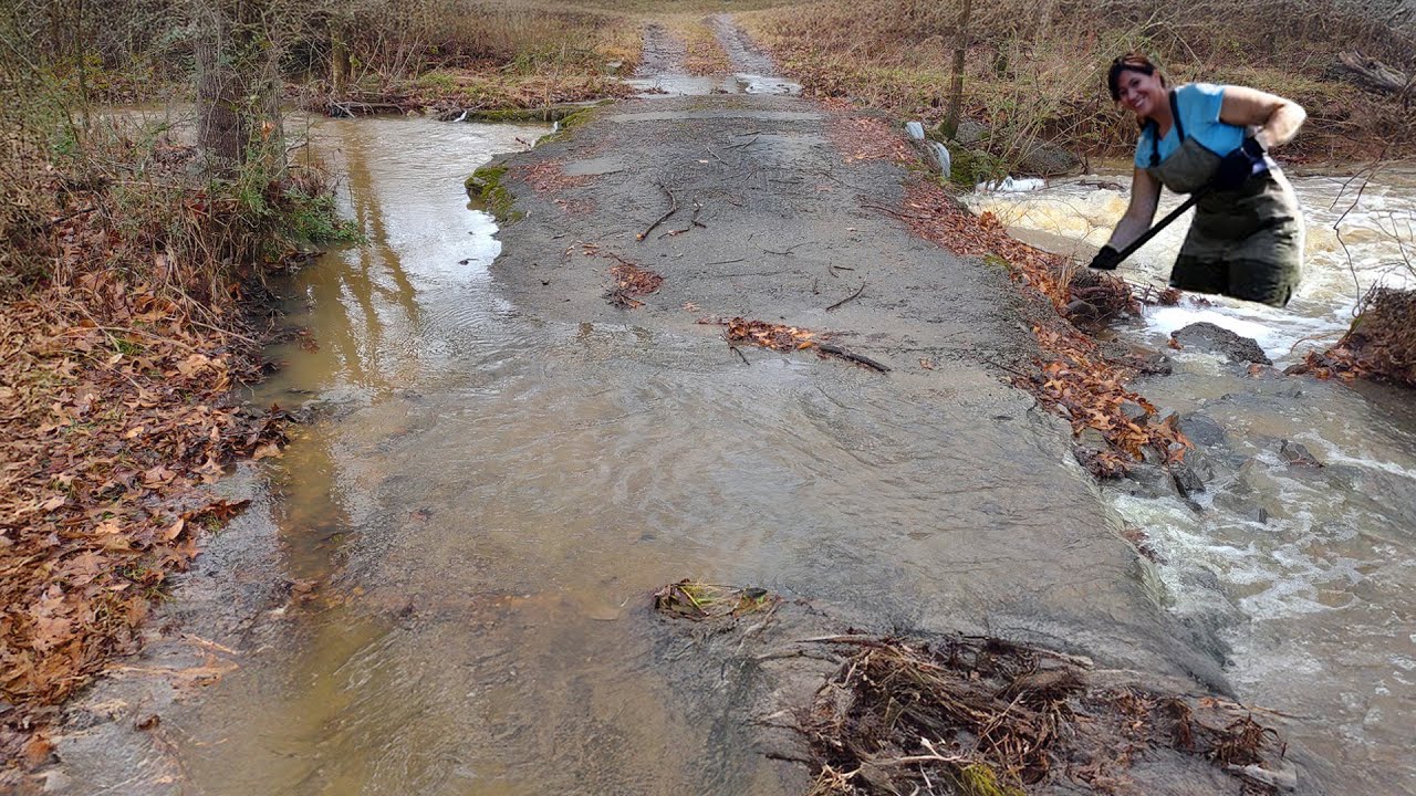 Unclogging the Flow Tackling Debris in Culvert Drains - YouTube