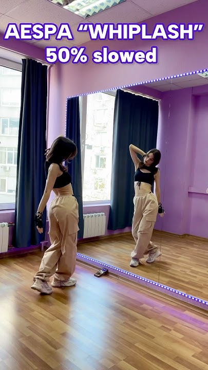 aespa 에스파 'Whiplash' Dance Tutorial Mirrored and 50% Slowed #aespawhiplash #aespa - YouTube