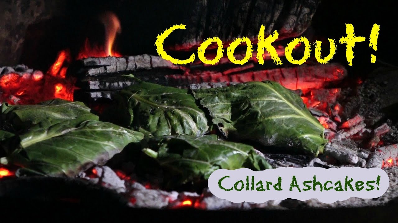 Cookout: Collard Ash Cakes - YouTube