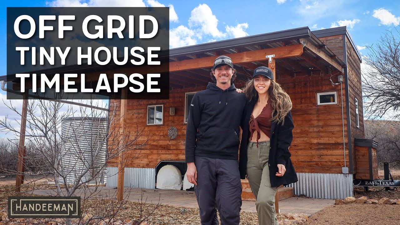 TIMELAPSE - Building An Off Grid Tiny House - Start to Finish - YouTube