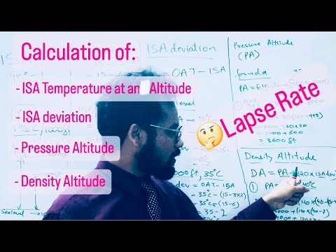 Calculation of ISA Temperature at an Altitude| ISA deviation | Pressure ...