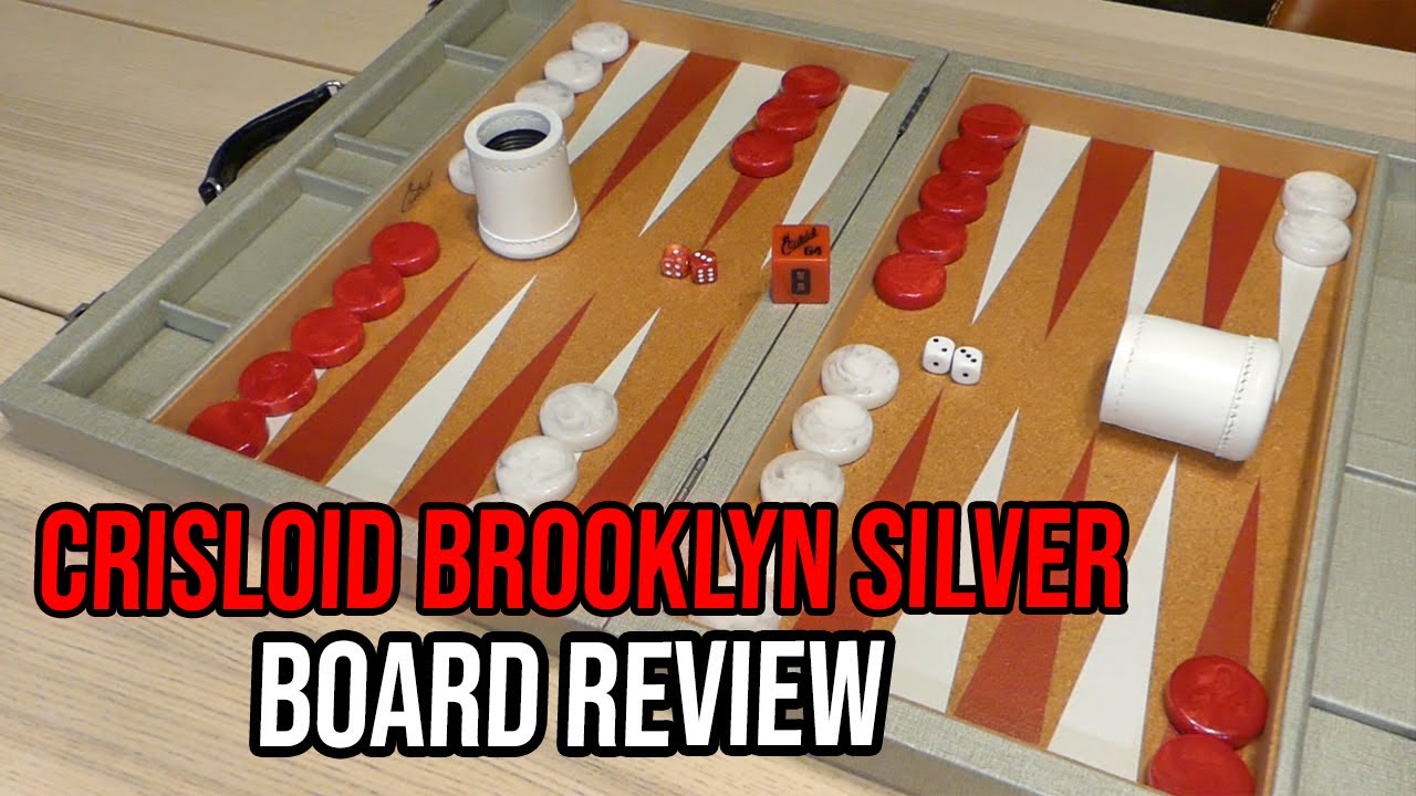 Crisloid Brooklyn Silver Backgammon Board Review - YouTube