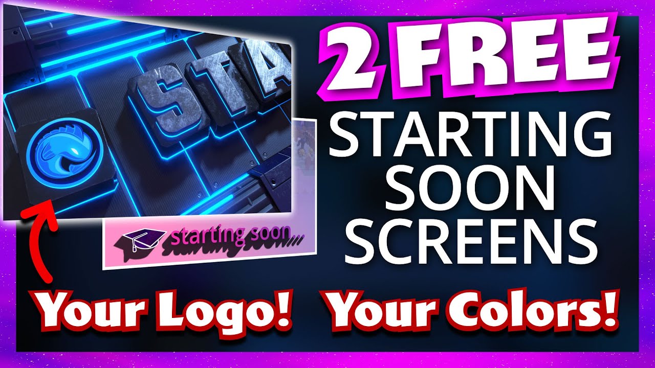 2 Starting Soon Screens for your Live Stream | StreamSchool - YouTube