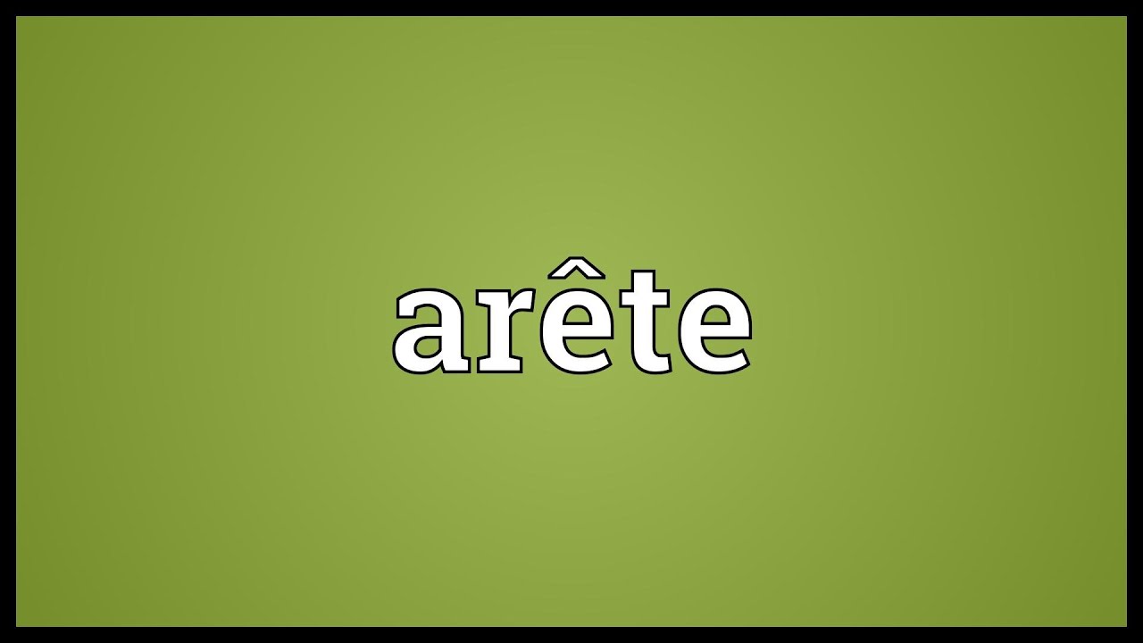 Arête Meaning - YouTube