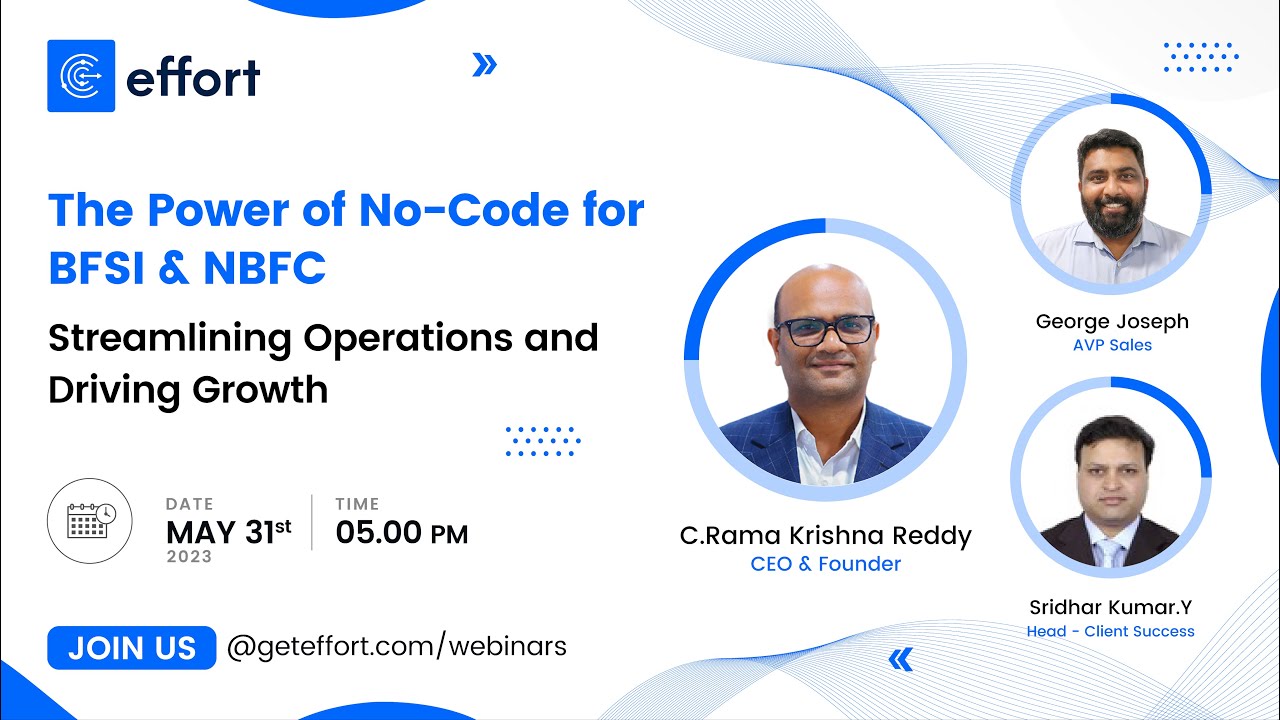 The power of no-code of BFSI & NBFC, streamlining operations and ...