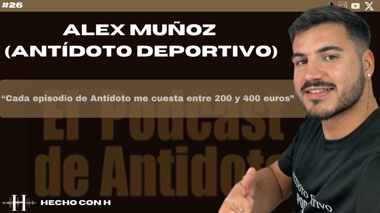 #26 Entrevista con Alex Muñoz de Antídoto Deportivo |HECHO CON H ...