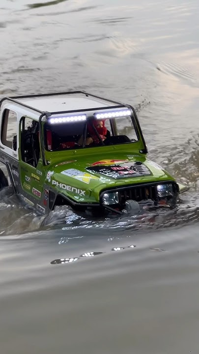 #shorts Jeep JY Wades Into Deep Water #rccrawler #rccar - YouTube