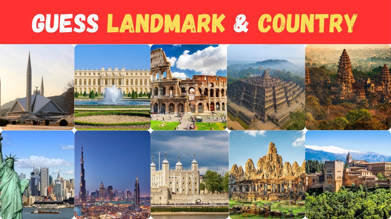 Guess the Landmarks and Country | Most Famous landmarks in the World ...