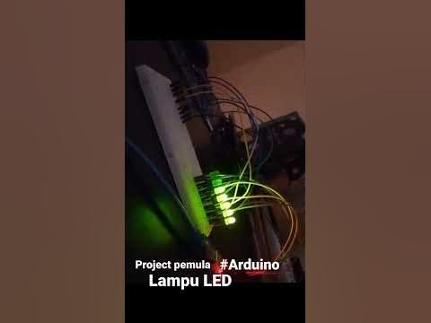 Project Lampu LED berkedip Arduino Uno - YouTube