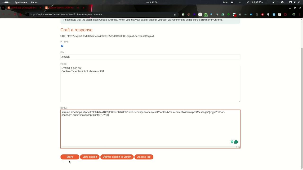 27.2 Lab: DOM XSS using web messages and JSON.parse - Karthikeyan Nagaraj | 2024 - YouTube