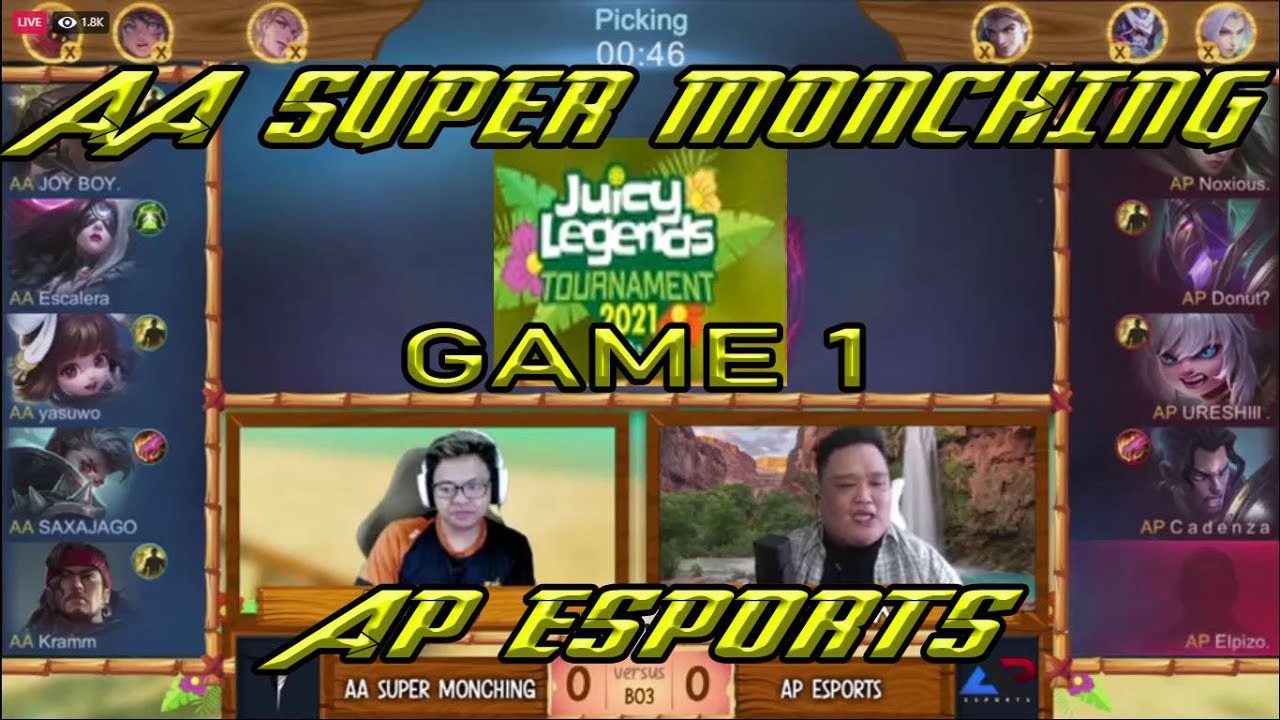 AA SUPER MONCHING VS AP ESPORTS (RND 1) JUICY LEGENDS MATCH#1 2021 05 20 - YouTube