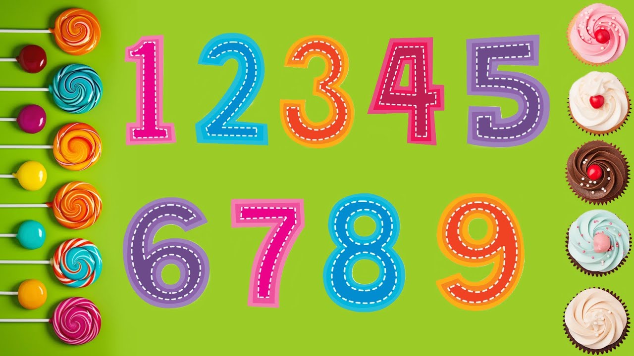Numbers 1-9 | Nursery Rhymes 123 | 123 Song | Numbers For Kids ...