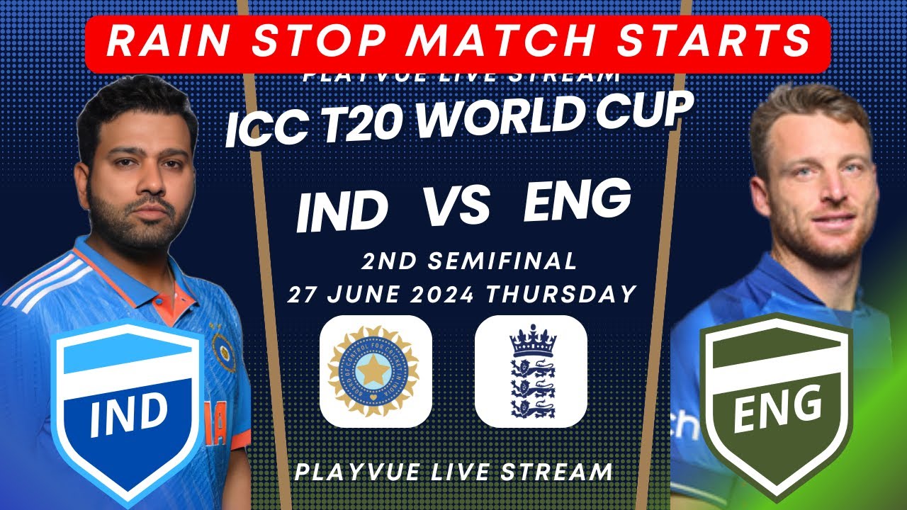 England vs INDIA| Playvue |Live Eng vs IND |Eng vs IND | Semi final ...