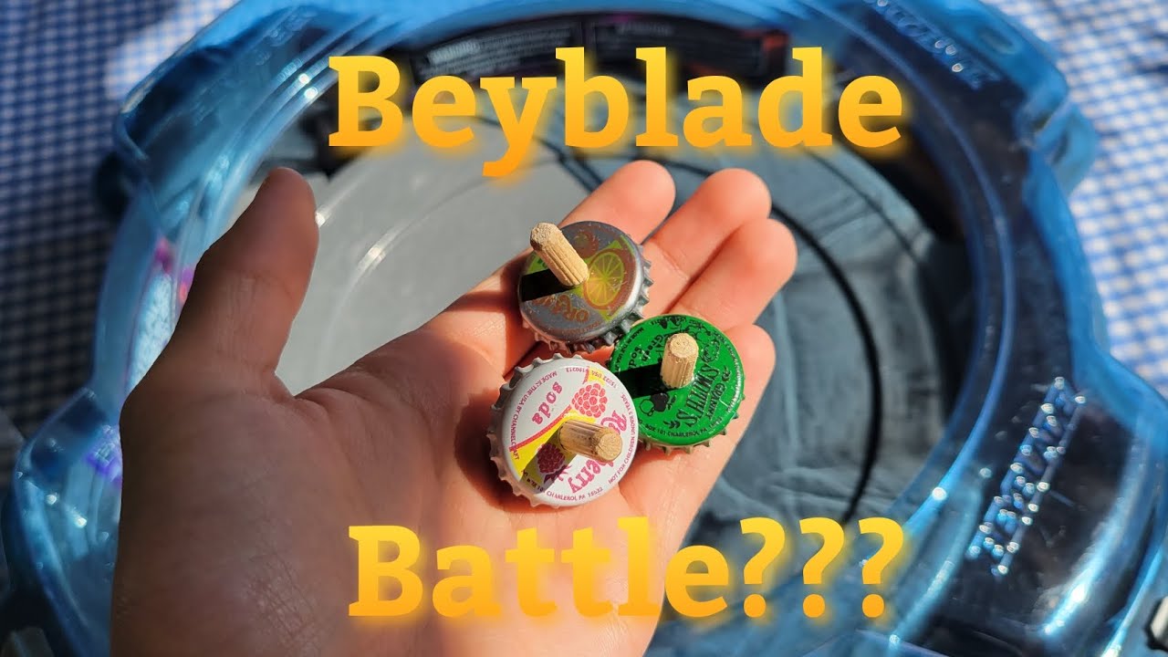 Beyblade Burst Battles??? | Bottle cap tops - YouTube