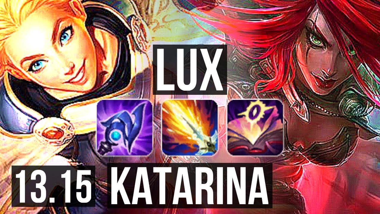 LUX vs KATA (MID) | 21/2/11, 2.8M mastery, Legendary | EUW Master | 13. ...