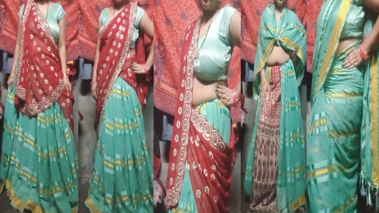 😱🙏सिम्पल साड़ी को डिजाइनर लहगें🌺 जैसे पहने सिर्फ दो मिनट how to Sadi ...